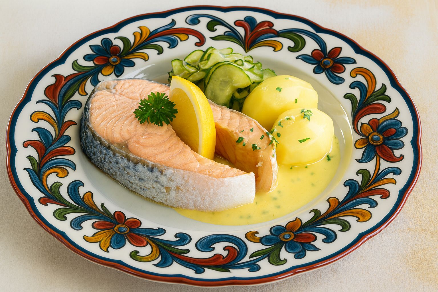 Traditional Norwegian Boiled Salmon Recipe - Kokt Laks - NORWEGIAN ...